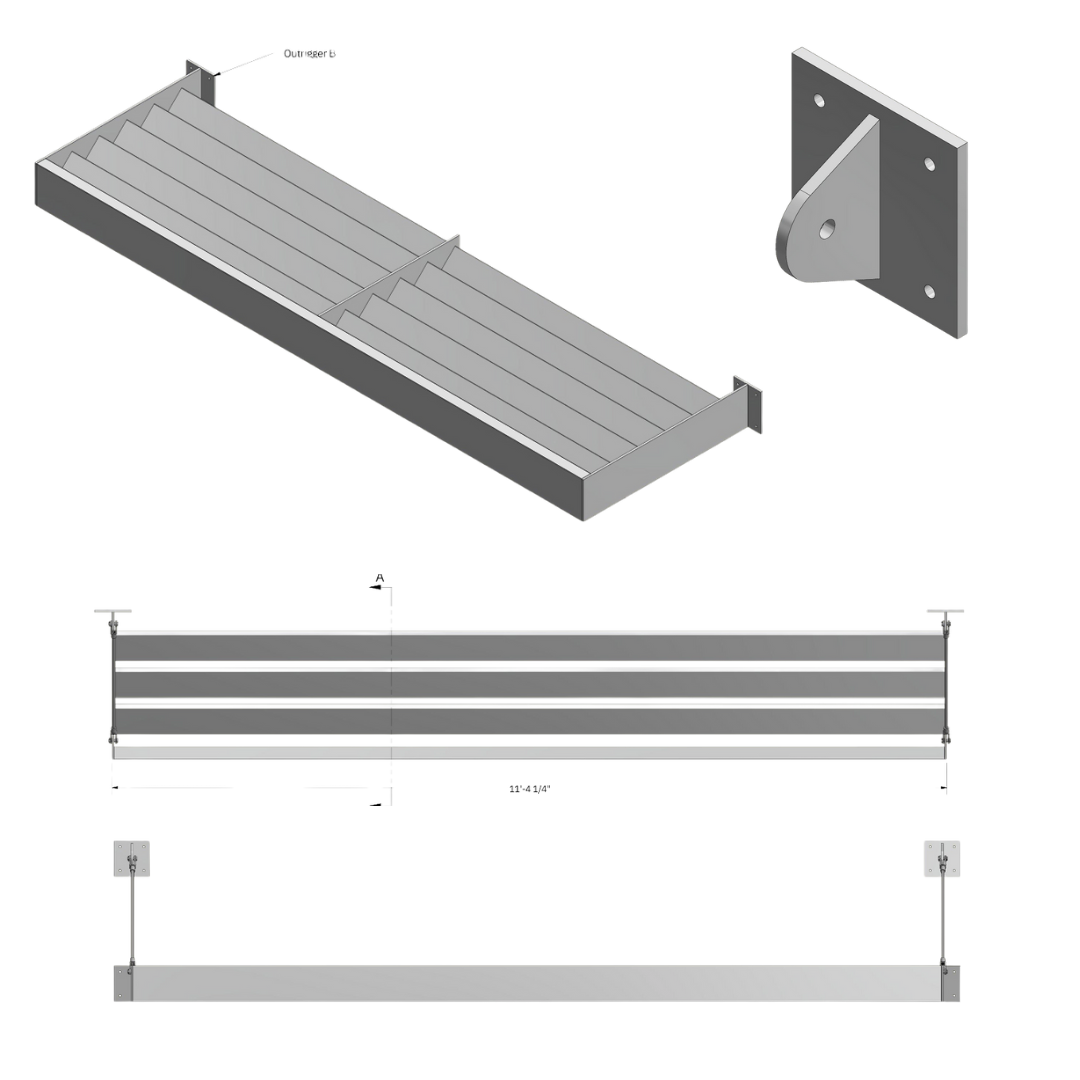 Aluminum Sunshades - Commercial Use - Vestis Manufacturing