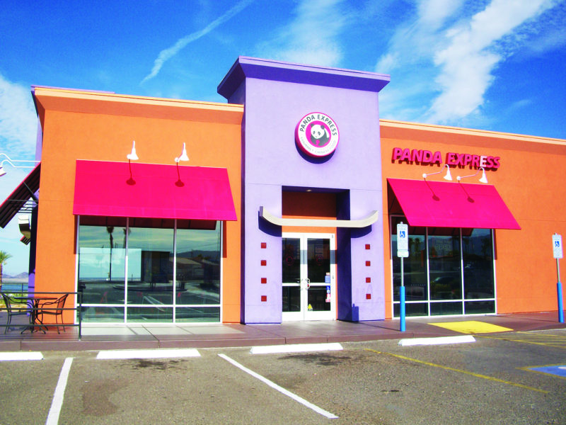 Panda Express Commercial Awnings - Vestis Manufacturing